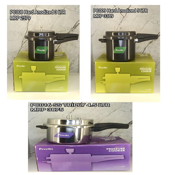 Excess2sell Auction - PREETHI Pressure Cooker Lot-2